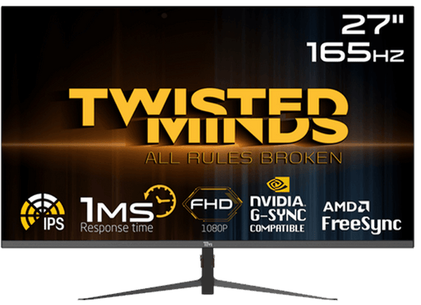 Twisted Minds 27''FHD, 165Hz, 1MS, HDMI 2.0 Gaming Monitor - TM27DFI