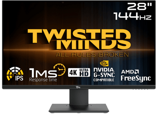 Twisted Minds Elite Series UHD 28'', 144Hz, 1ms, IPS, Gaming Monitor T ...