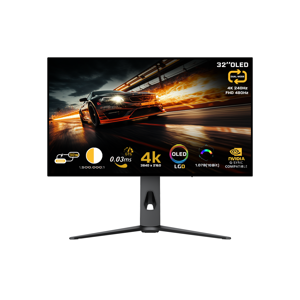 Twisted Minds 32" Prestige X Series OLED Dual Mode 4k 240HZ/FHD 480Hz,
