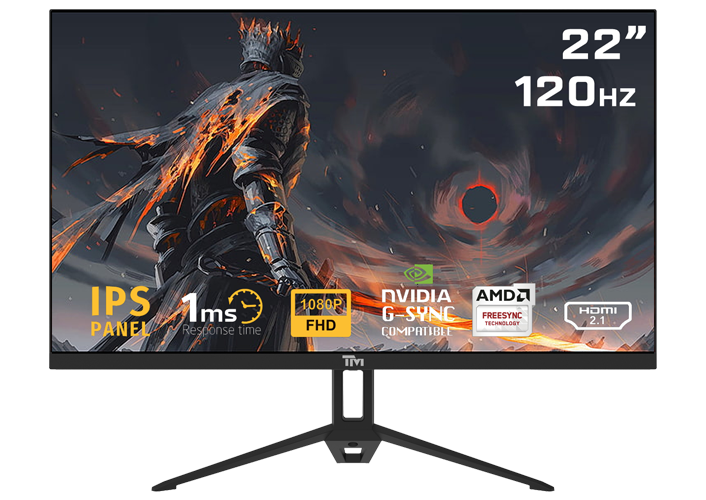 TM ECO SERIES 22”, 120hz, 1MS, FHD, HDMI 2.1 & DP 1.4 Gaming Monitor T ...